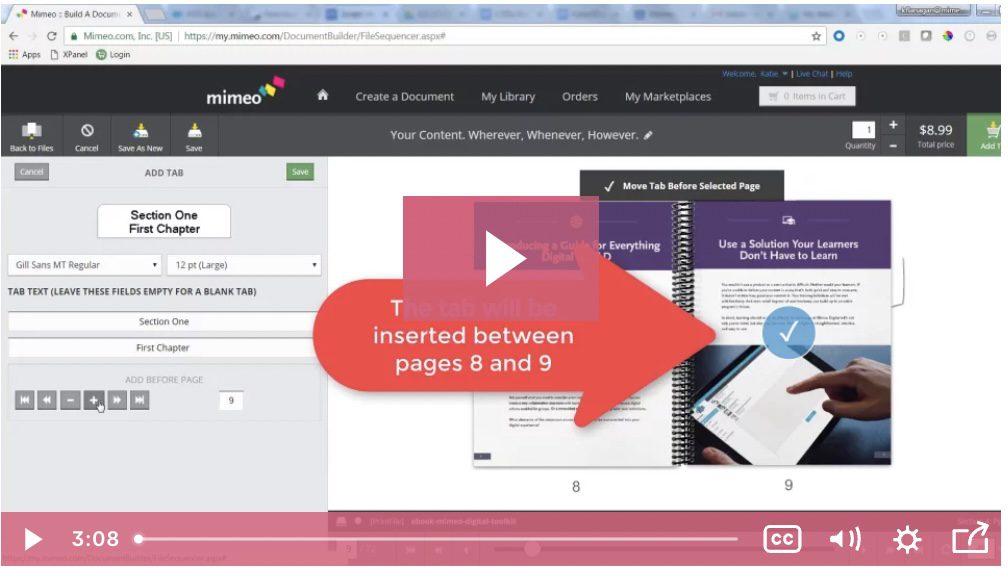 How to Insert Tabs and Slip Sheets in Mimeo - Video