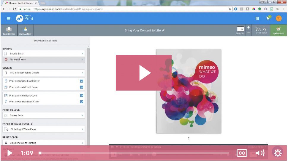 Video: Print What Matters with Mimeo Print