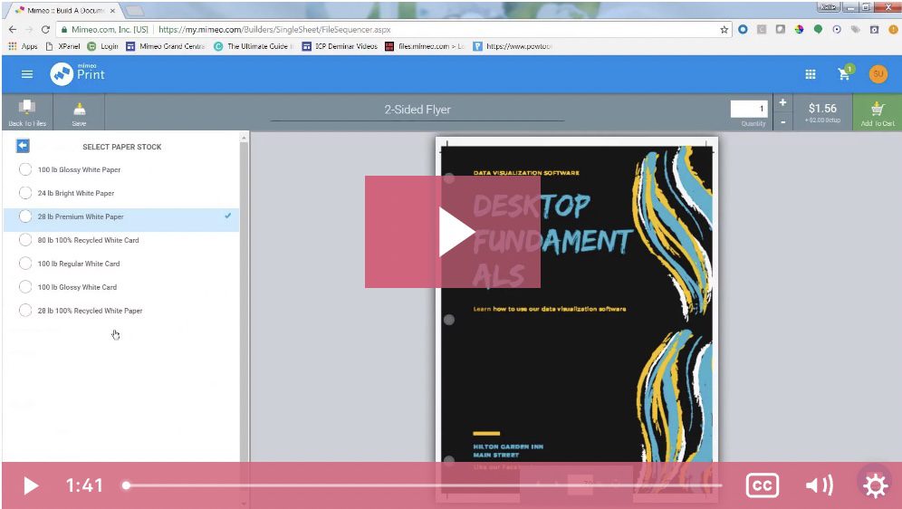 Video: How to Build Flyers and Sell Sheets in Mimeo Print